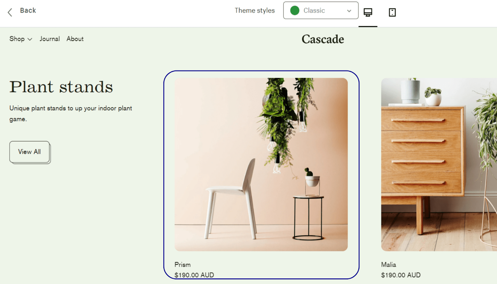 Shopify Cascade Theme: Asymmetrical Style for Product Showcasing